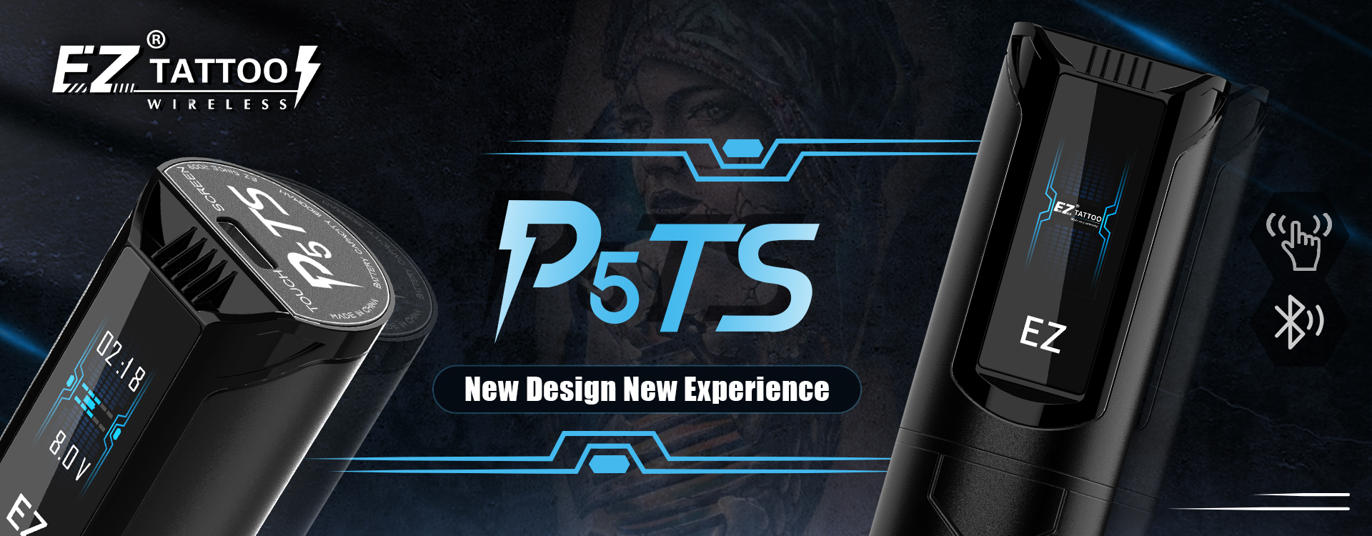 P5 Touchscreen Bluetooth Wireless Tattoo Pen Machine - Bunshin Tattoo ...